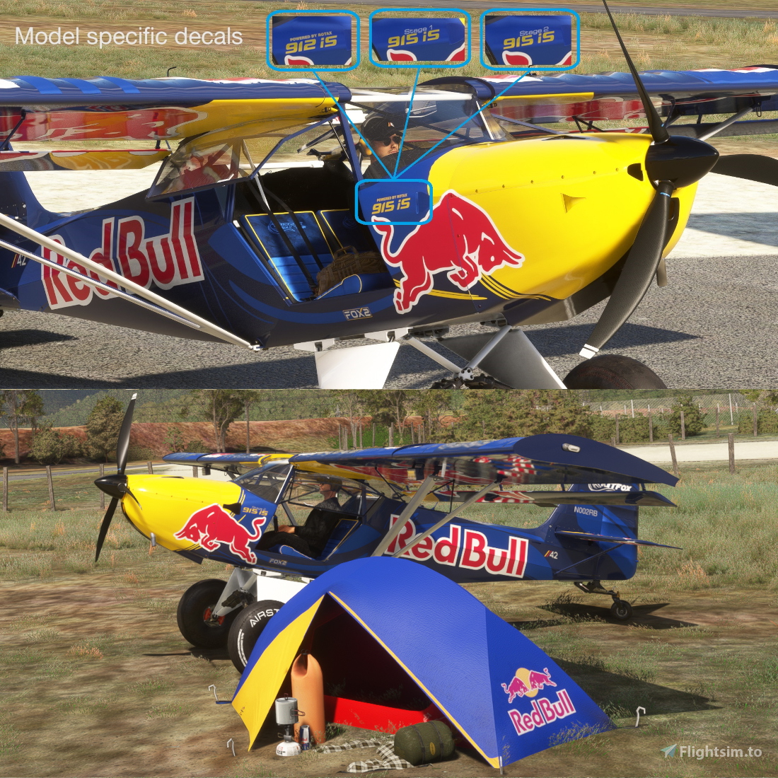 P42 Fox2 - Red Bull for Microsoft Flight Simulator | MSFS
