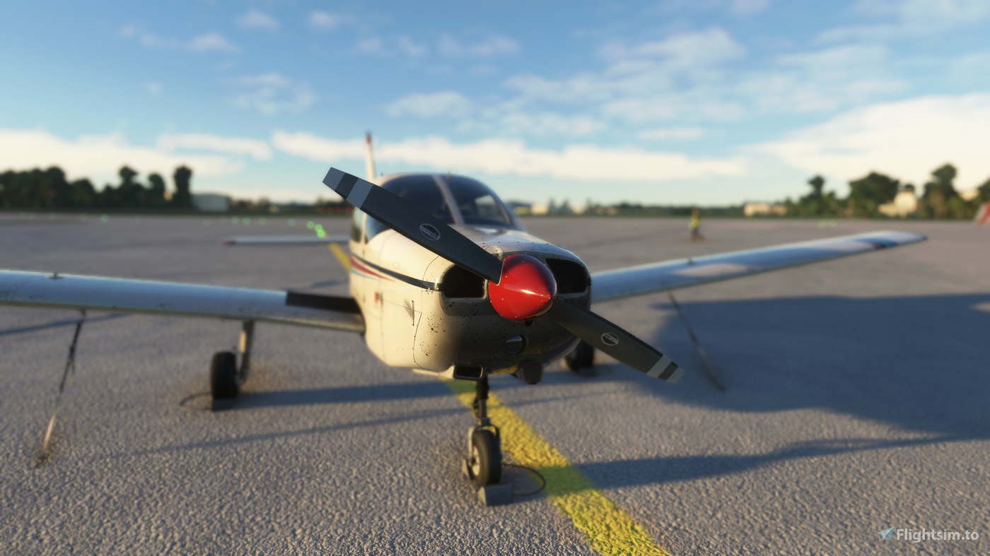 Just Flight PA 28 Warrior II Malaysian Flying Academy (9M-SKQ) reworked ...