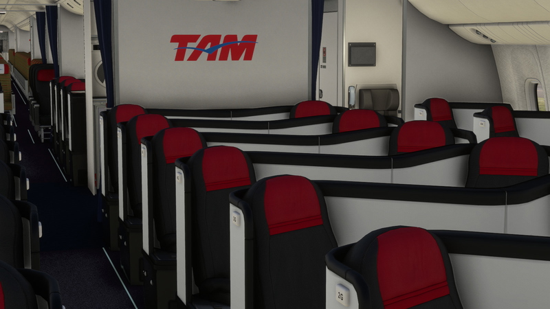 TAM [Pack] w/Cabin [4K+8K] | PMDG 777-300ER for Microsoft Flight ...