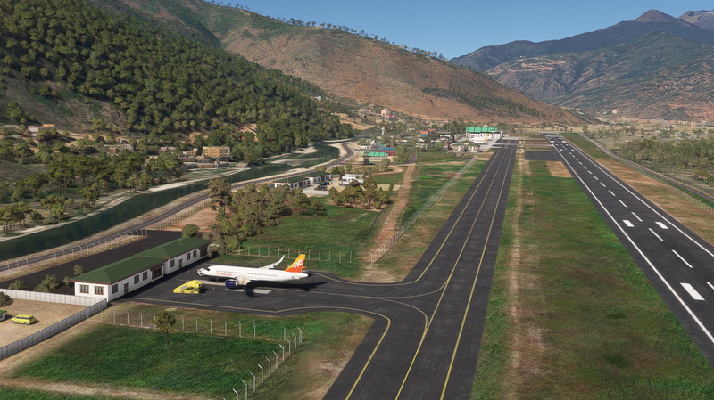 Paro Airport (VQPR) Remake and Nearby Landmarks for Microsoft Flight ...