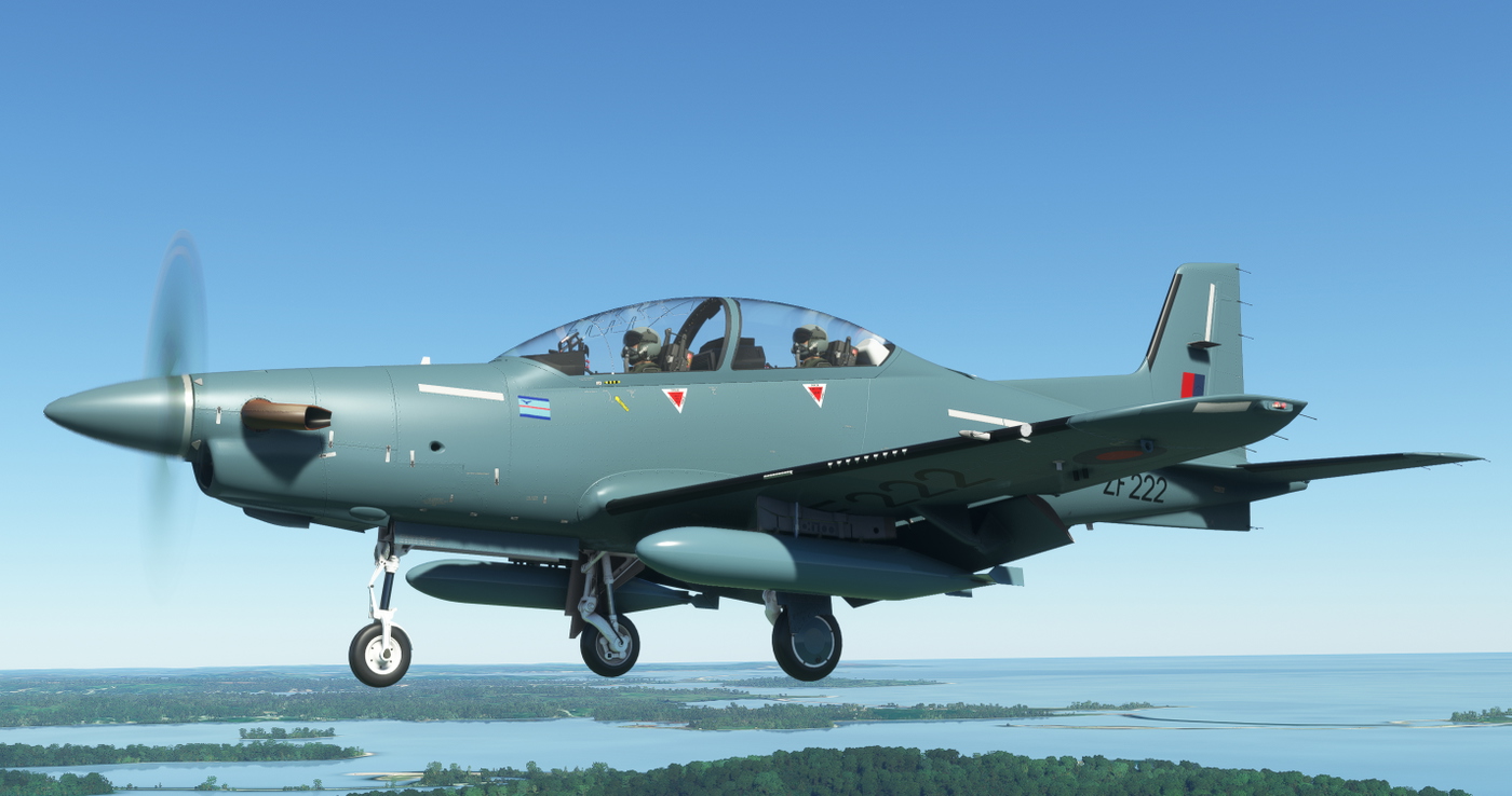 PC-21 RAF Tactical Grey for Microsoft Flight Simulator | MSFS