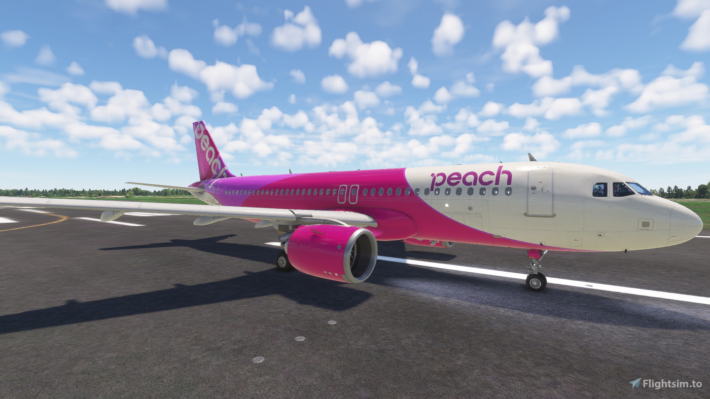 Peach JA205P | IniBuilds A320 NEO 对于 Microsoft Flight Simulator | MSFS