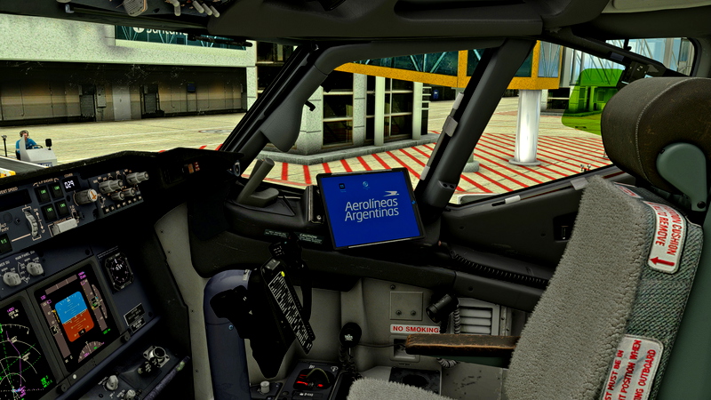 Personalized EFB with Aerolíneas Argentinas logo + Navigraph Sticker ...