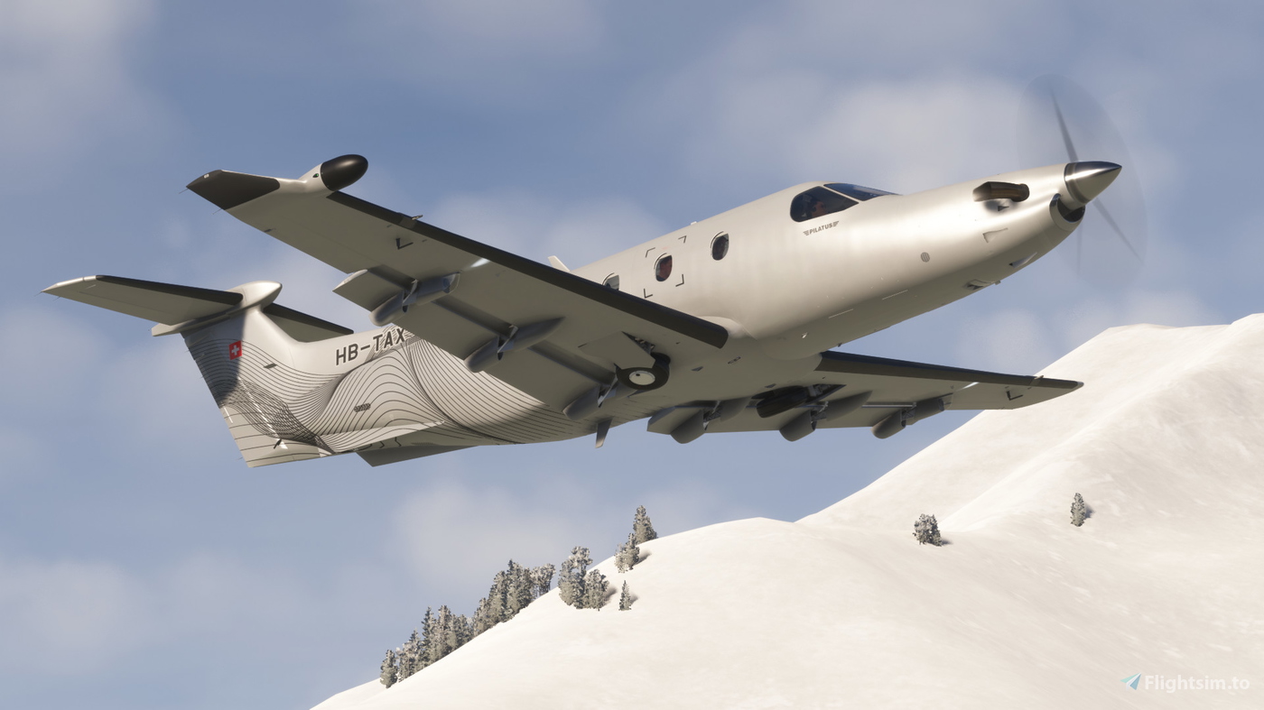 Pilatus (HB-TAX - Fictional) - SWS PC12 for Microsoft Flight Simulator | MSFS