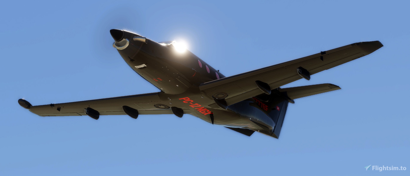 Pilatus PC12/47-4B | 0777 "Crimson Shadow" Fict.| Executive with ...