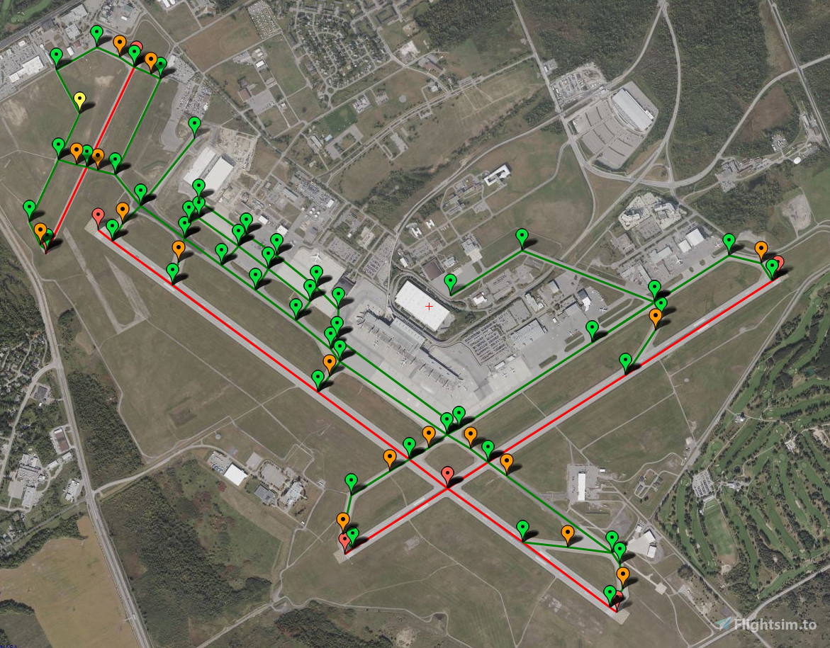 PILOT2ATC - CYOW Ottawa, ON Canada, taxiways & gates for Microsoft ...