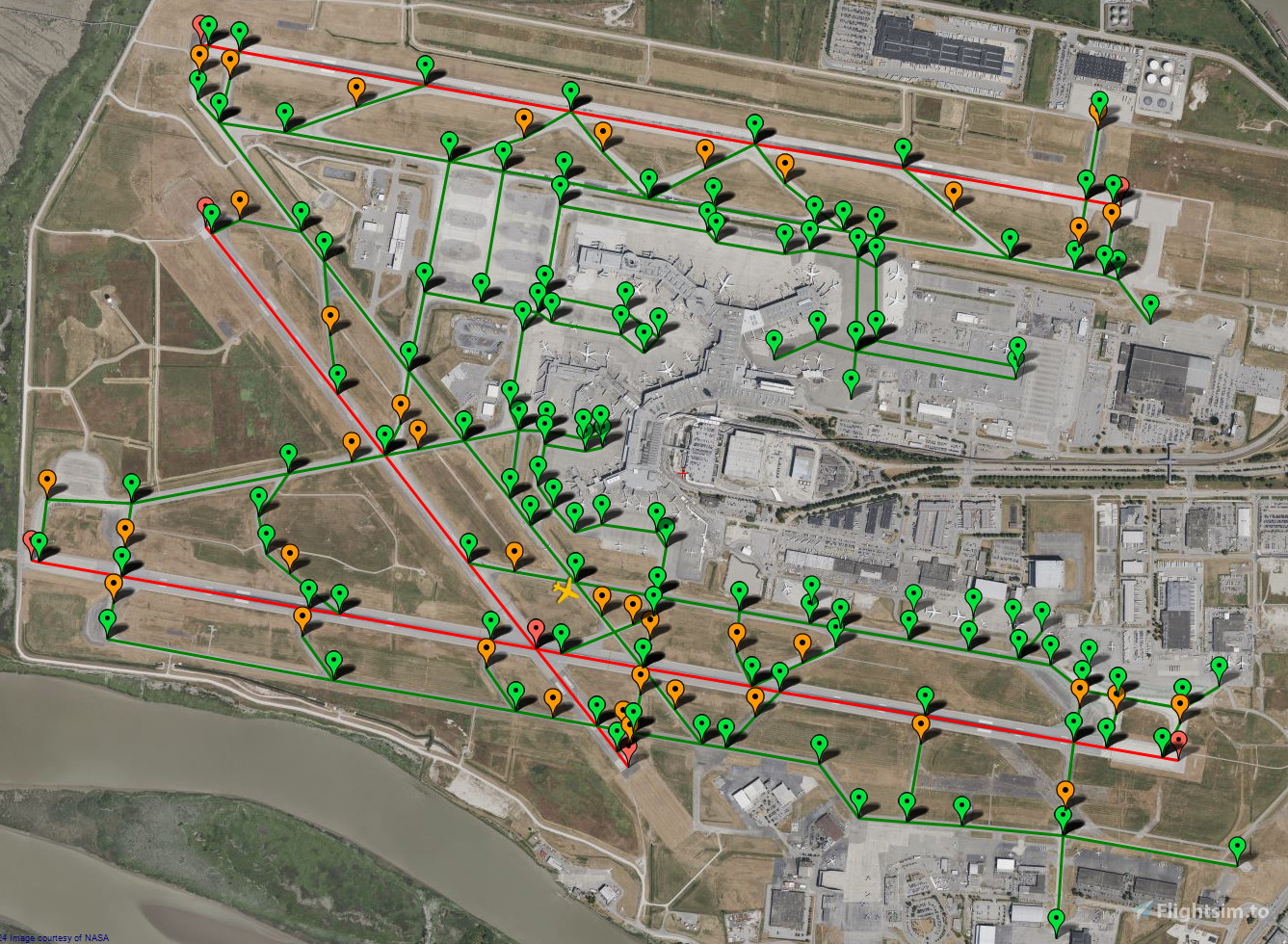 PILOT2ATC - CYVR Vancouver, BC Canada, taxiways & gates für Microsoft ...