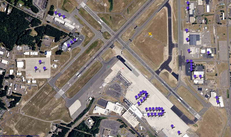 PILOT2ATC - KBDL Windsor Locks - Hartford, CT USA, taxiways & gates for ...