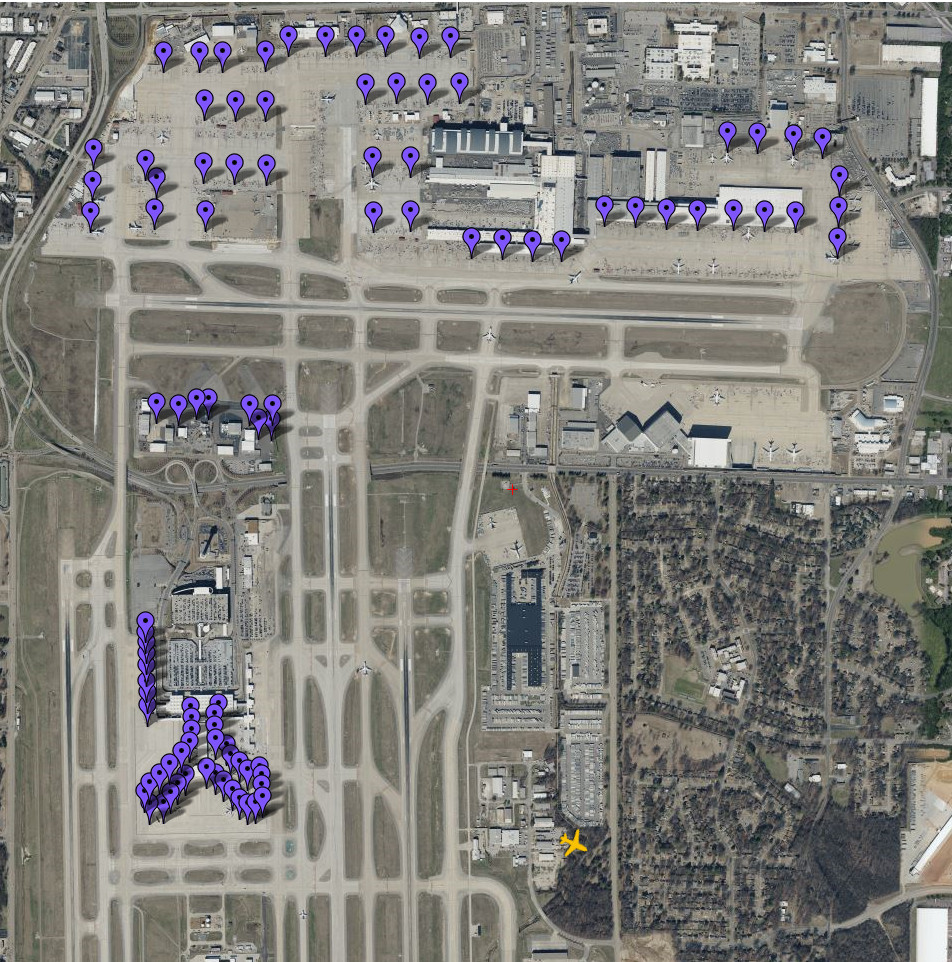 PILOT2ATC - KMEM Memphis, TN USA, taxiways & gates. FEDEX world Hub ...