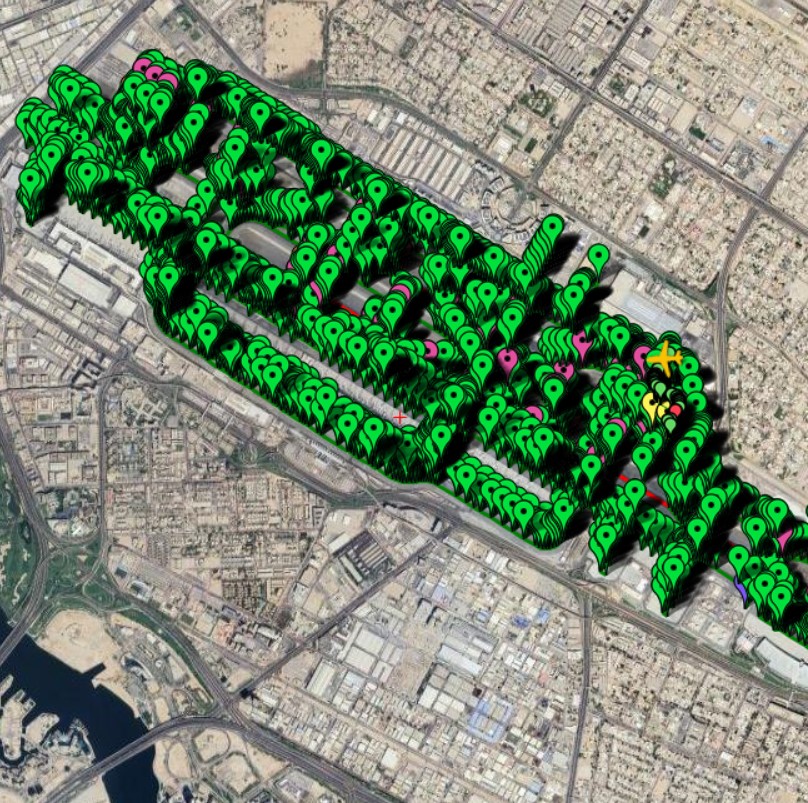 Pilot2ATC Dubai OMDB Taxiways and Gates for Microsoft Flight Simulator ...