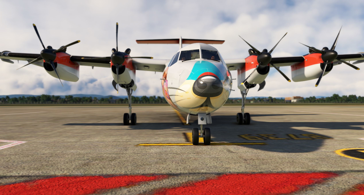 Pilots aircraft DHC7 - Dash 7 Air BlueFox VA Livery for Microsoft ...