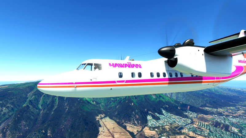 Pilot's Dash 7 Hawaiian Airlines (N890S) for Microsoft Flight Simulator ...
