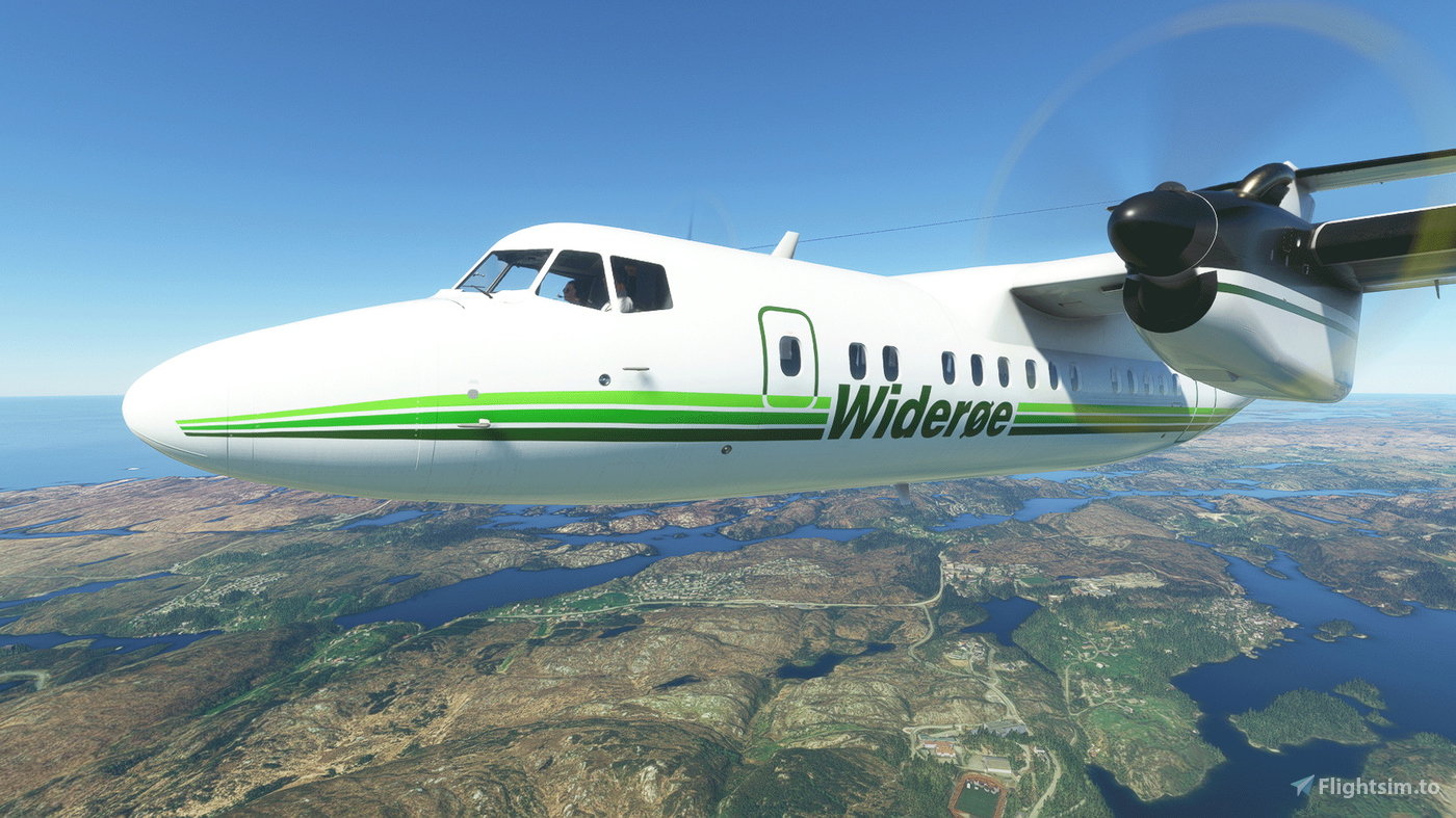 Pilot's Dash 7 Wideroe (LN-WFI) for Microsoft Flight Simulator | MSFS