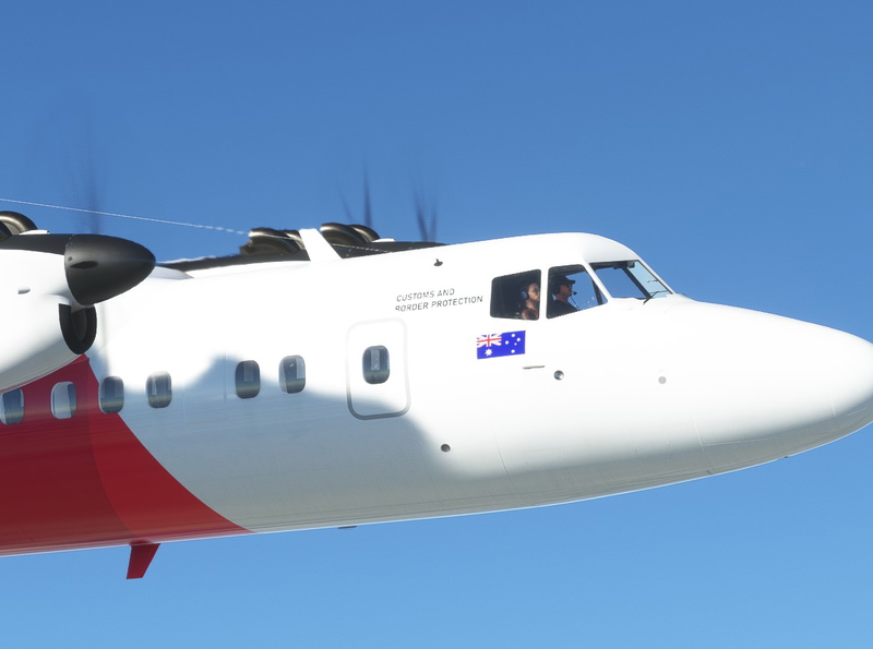 Pilot's DHC-7 Australian Customs and Border Protection for Microsoft ...