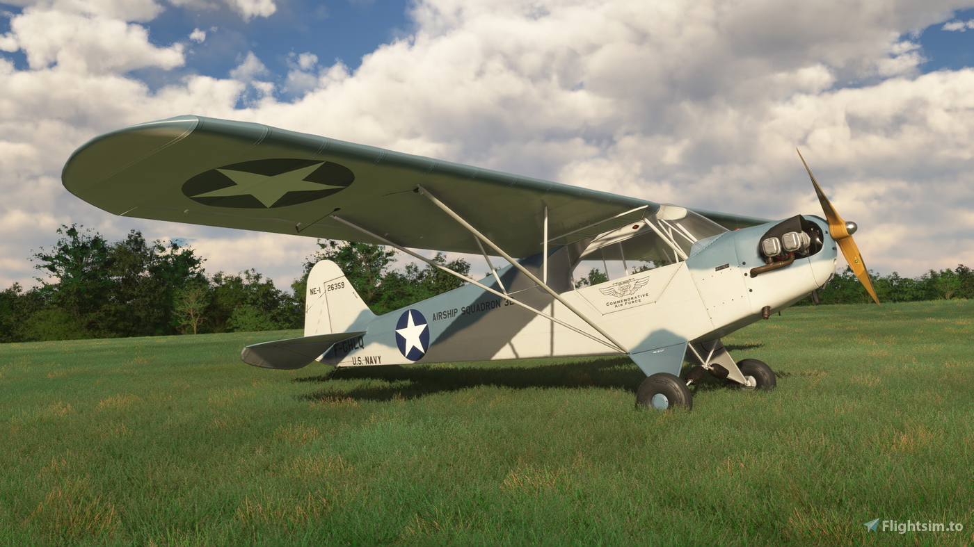 Piper J-3 Cub 'The Little Blue Cloud' F-GHLQ pour Microsoft Flight ...