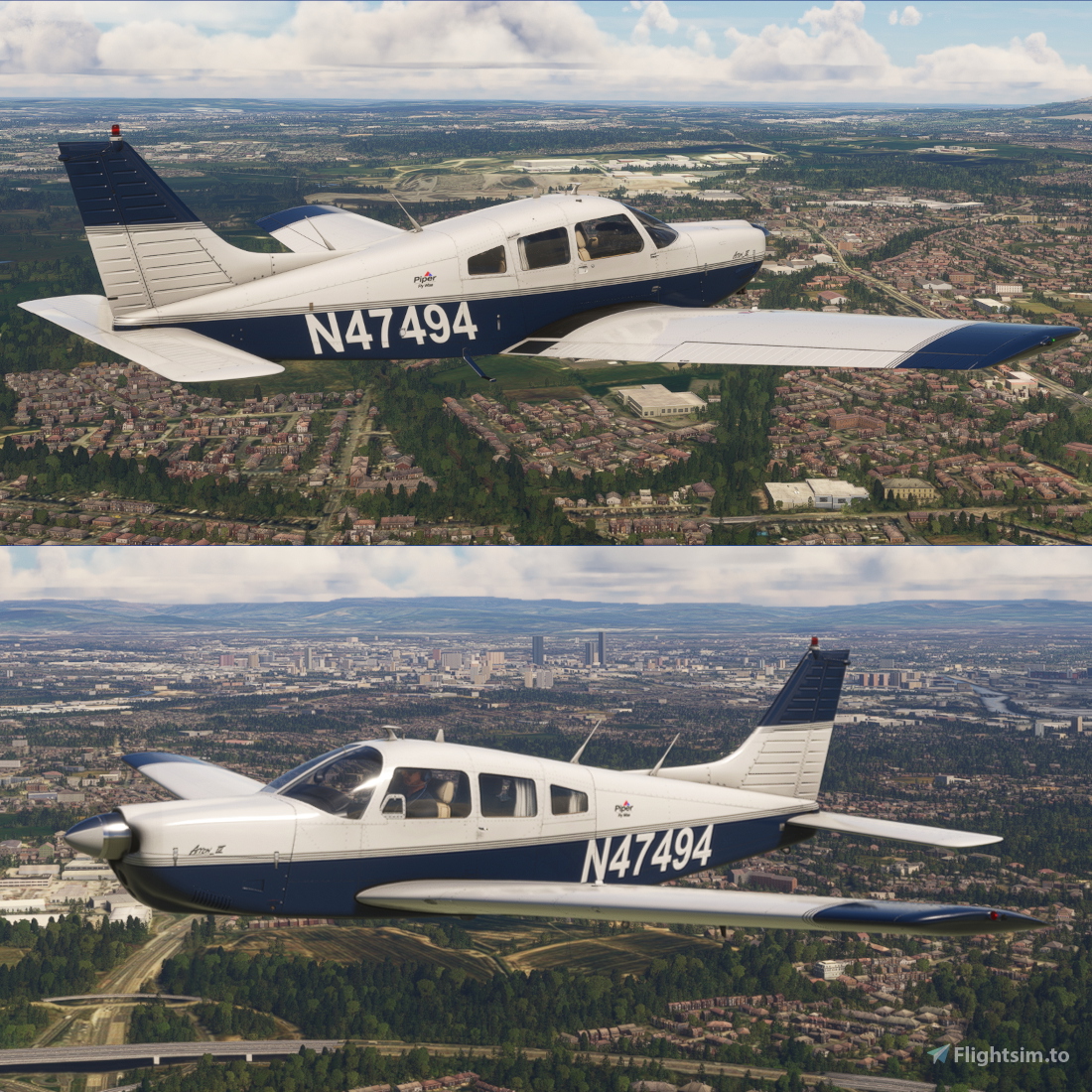 Piper PA28 Arrow III N47494 for Microsoft Flight Simulator | MSFS