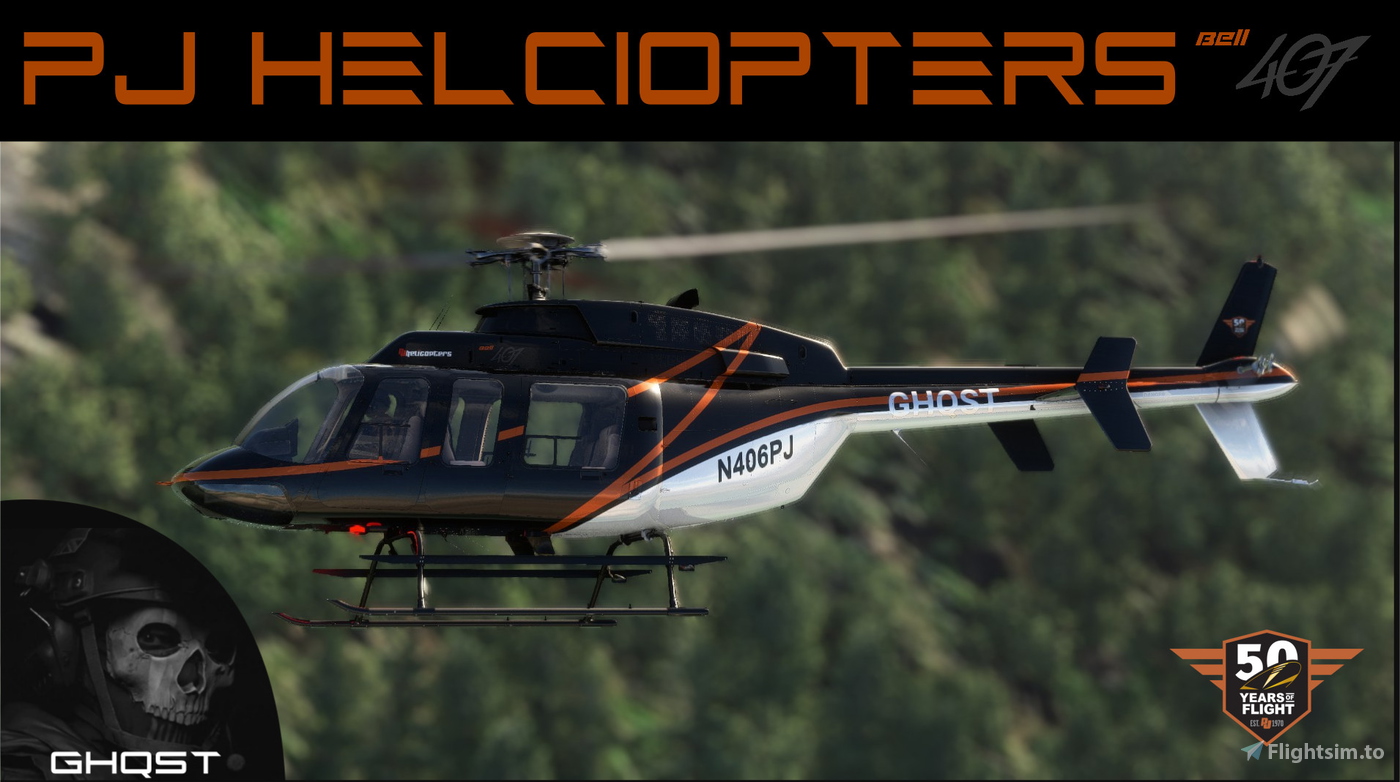 PJ Helicopters Bell 407 for Microsoft Flight Simulator | MSFS