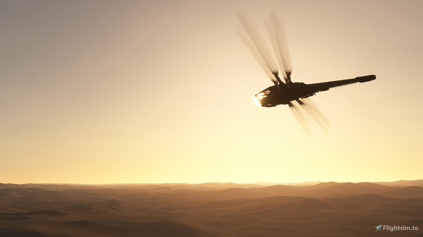 PLANET DUNE (ORNITHOPTER) for Microsoft Flight Simulator | MSFS
