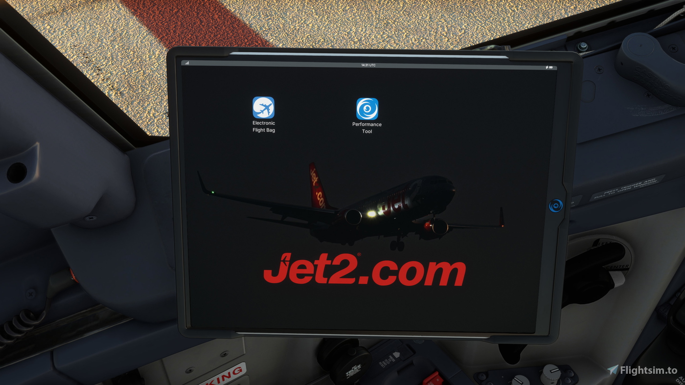 PMDG 737-300/800 JET2.COM DARK EFB для Microsoft Flight Simulator | MSFS