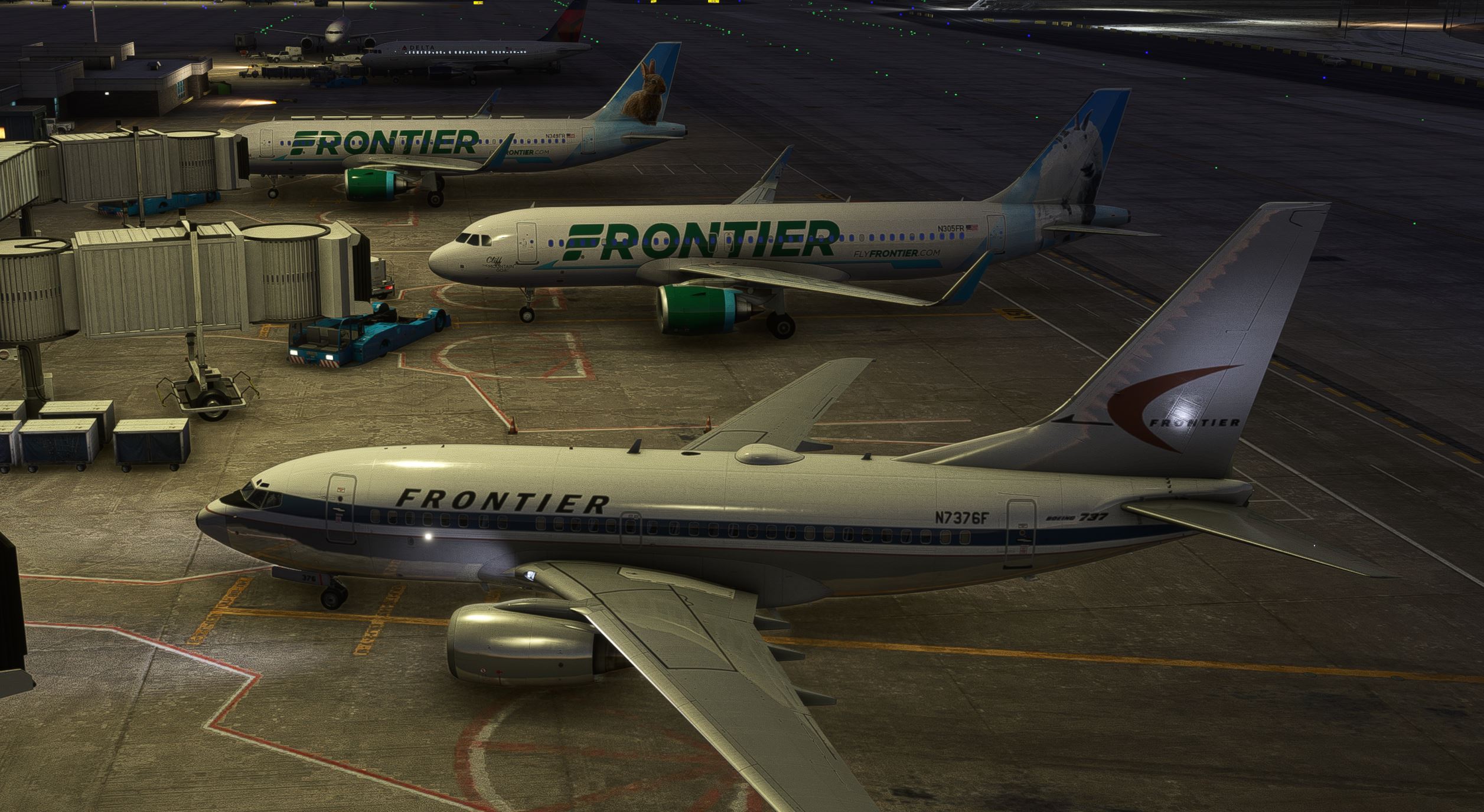 PMDG 737-600 - Frontier Airlines - Classic Livery (N7376F) - MSFS Add ...