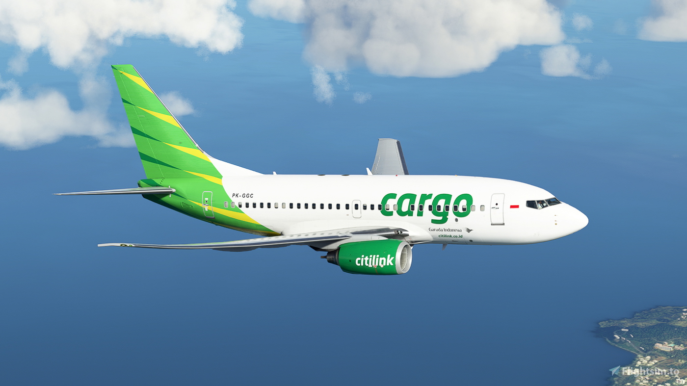PMDG 737-600 Citilink Cargo PK-GGC for Microsoft Flight Simulator | MSFS
