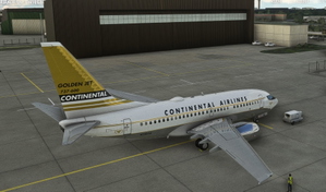 PMDG 737-600 Continental Golden Jet Livery - N19634 - MSFS Add-on ...