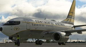 PMDG 737-600 Continental Golden Jet Livery - N19634 - MSFS Add-on ...