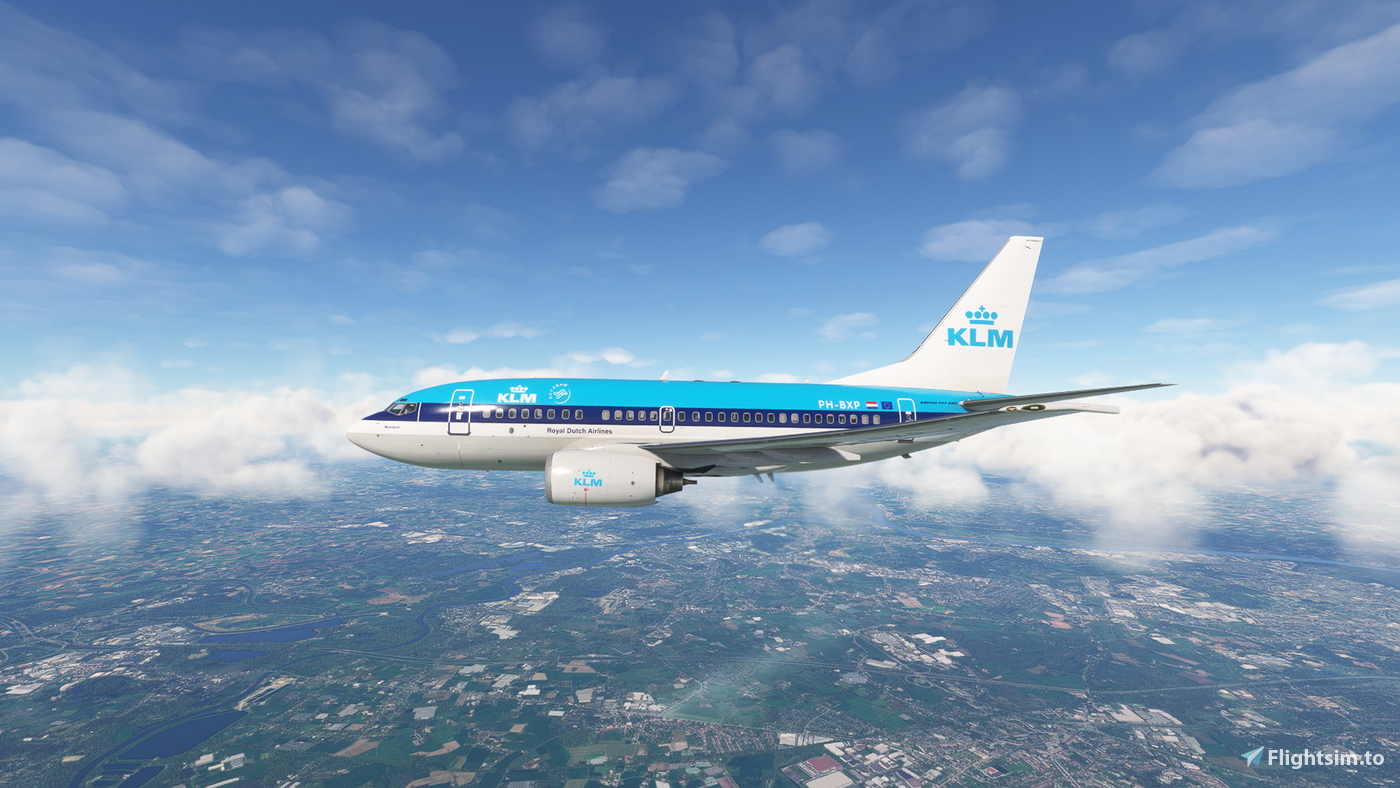 PMDG 737-600 w/ cabin KLM - 2000s design (PH-BXP) for Microsoft Flight ...