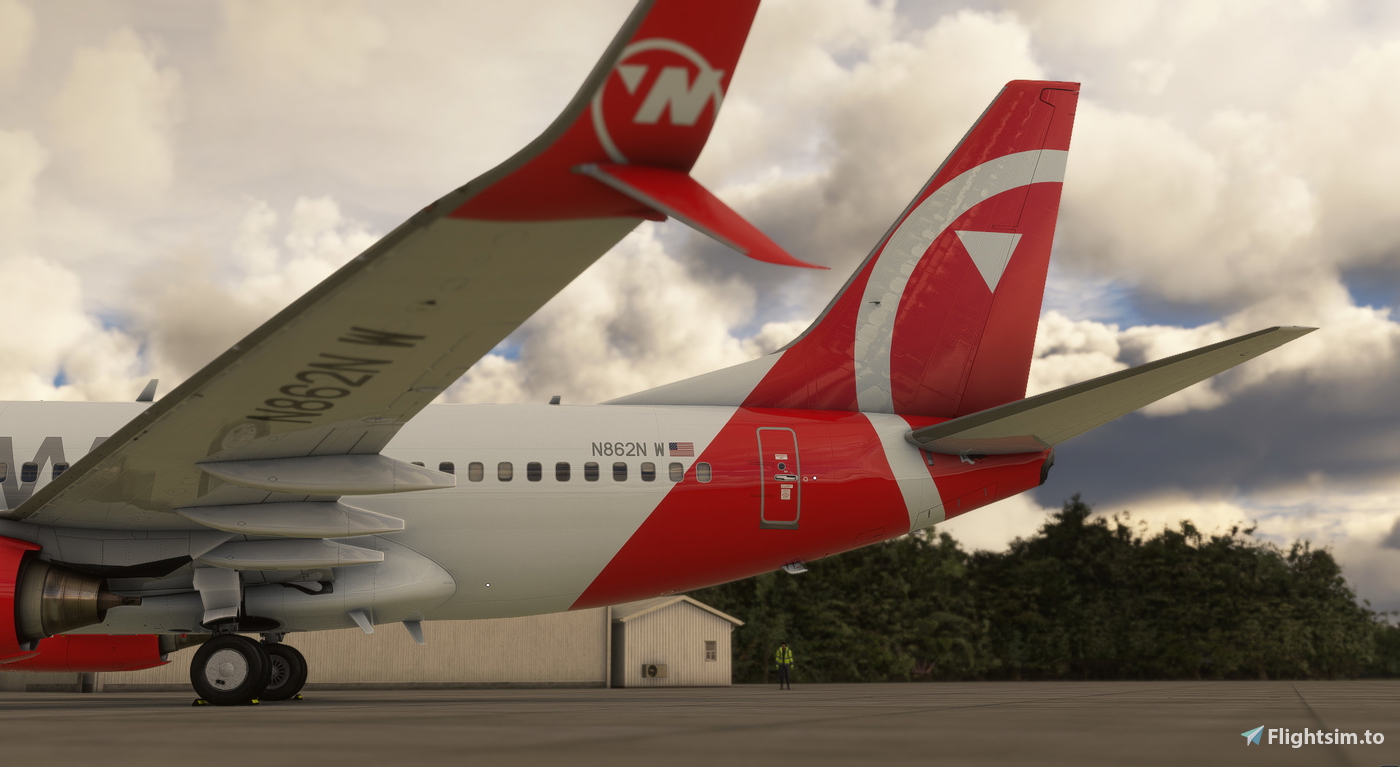 PMDG 737-700 Northwest (N862N W) 对于 Microsoft Flight Simulator | MSFS