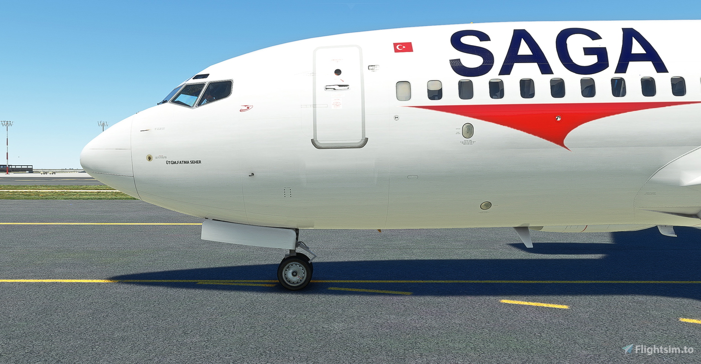 PMDG 737-700 Saga (TC-SAS - 2023 - Bulent Aydemir) for Microsoft Flight ...