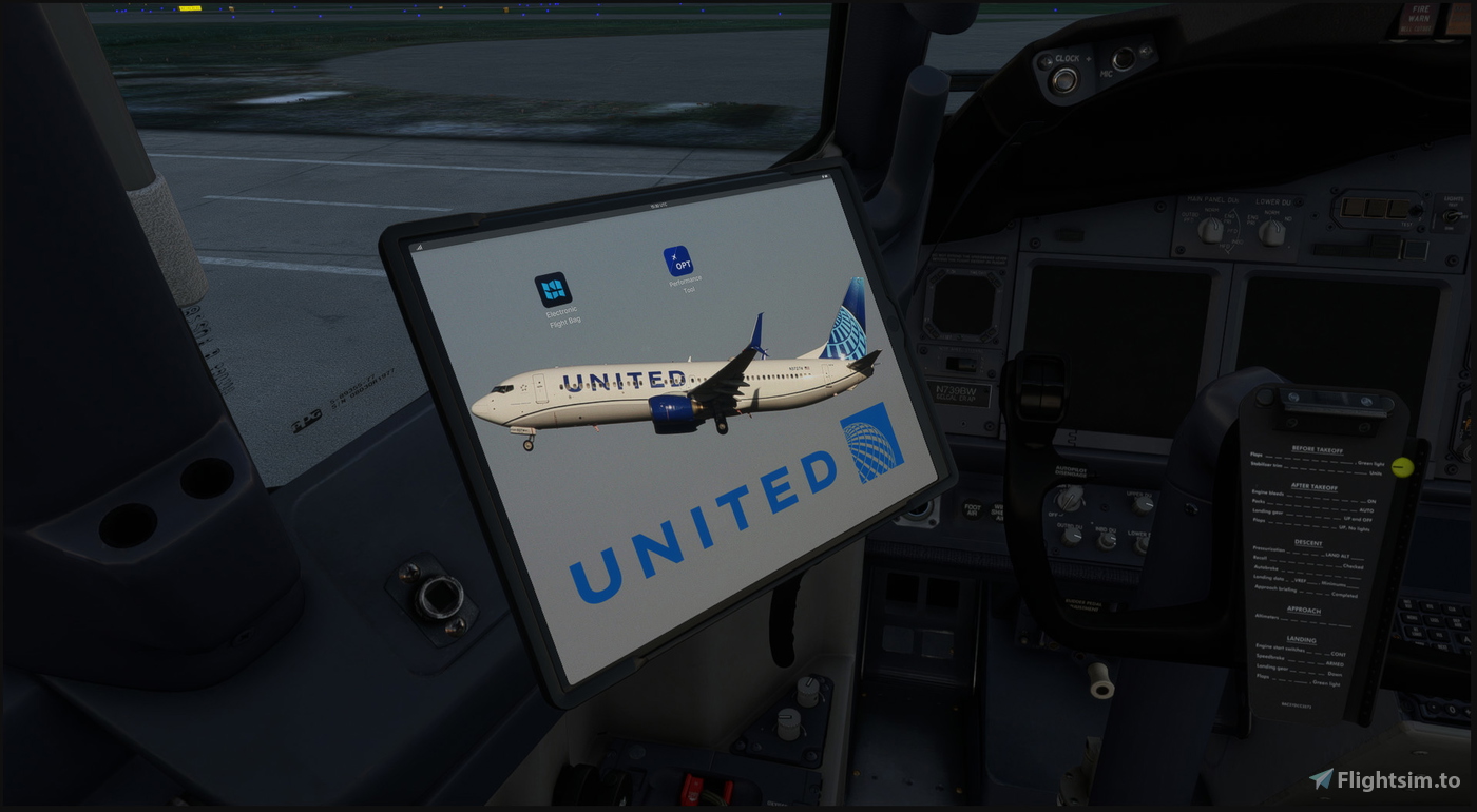 PMDG 737-700/800/900/900ER United Airlines EFB for Microsoft Flight ...