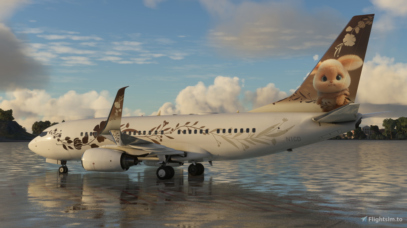 PMDG 737-700BBJ Cuddles (N1CD / Fictional) for Microsoft Flight ...