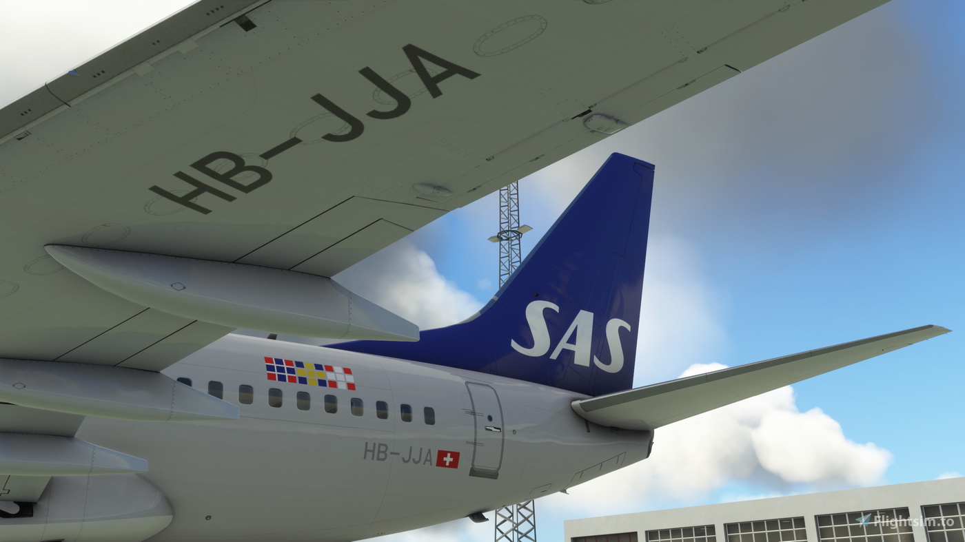 PMDG 737-700BBJ Scandinavian Airlines HB-JJA (Op. by PrivatAir) for ...