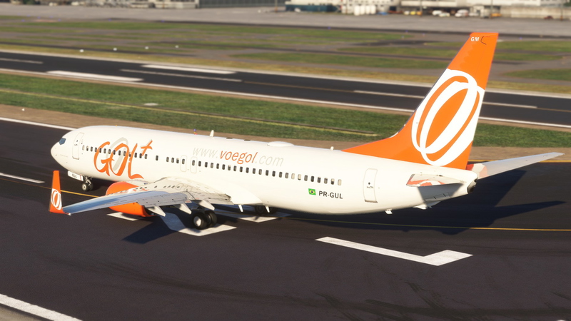 PMDG 737-800 - GOL Linhas Aereas PR-GUL OC (w/ cabin) for Microsoft Flight Simulator | MSFS
