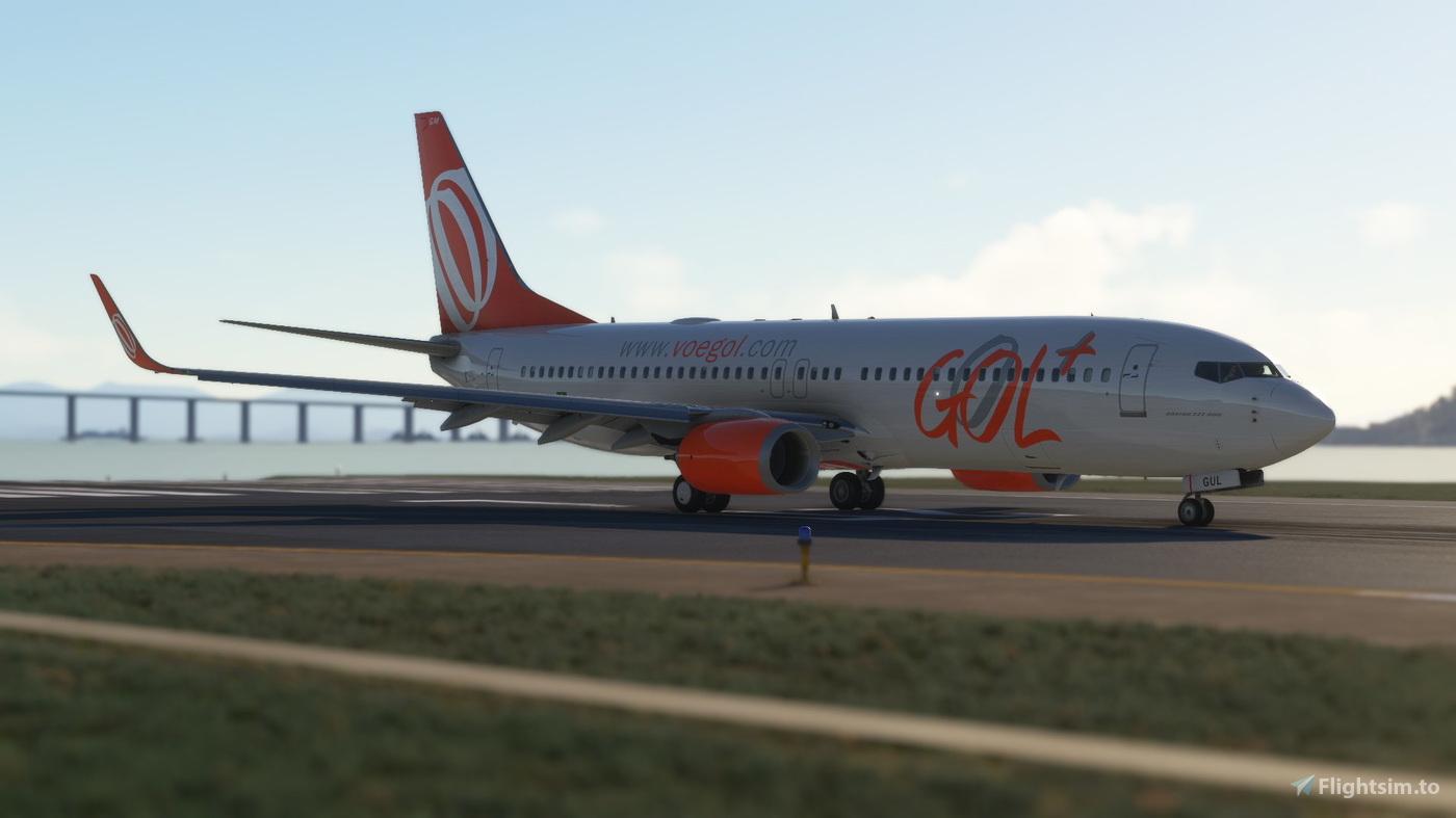 PMDG 737-800 - GOL Linhas Aereas PR-GUL OC (w/ cabin) for Microsoft Flight Simulator | MSFS