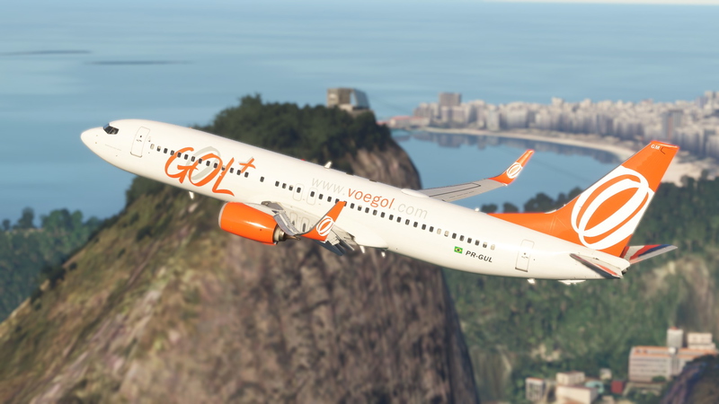 PMDG 737-800 - GOL Linhas Aereas PR-GUL OC (w/ cabin) for Microsoft Flight Simulator | MSFS