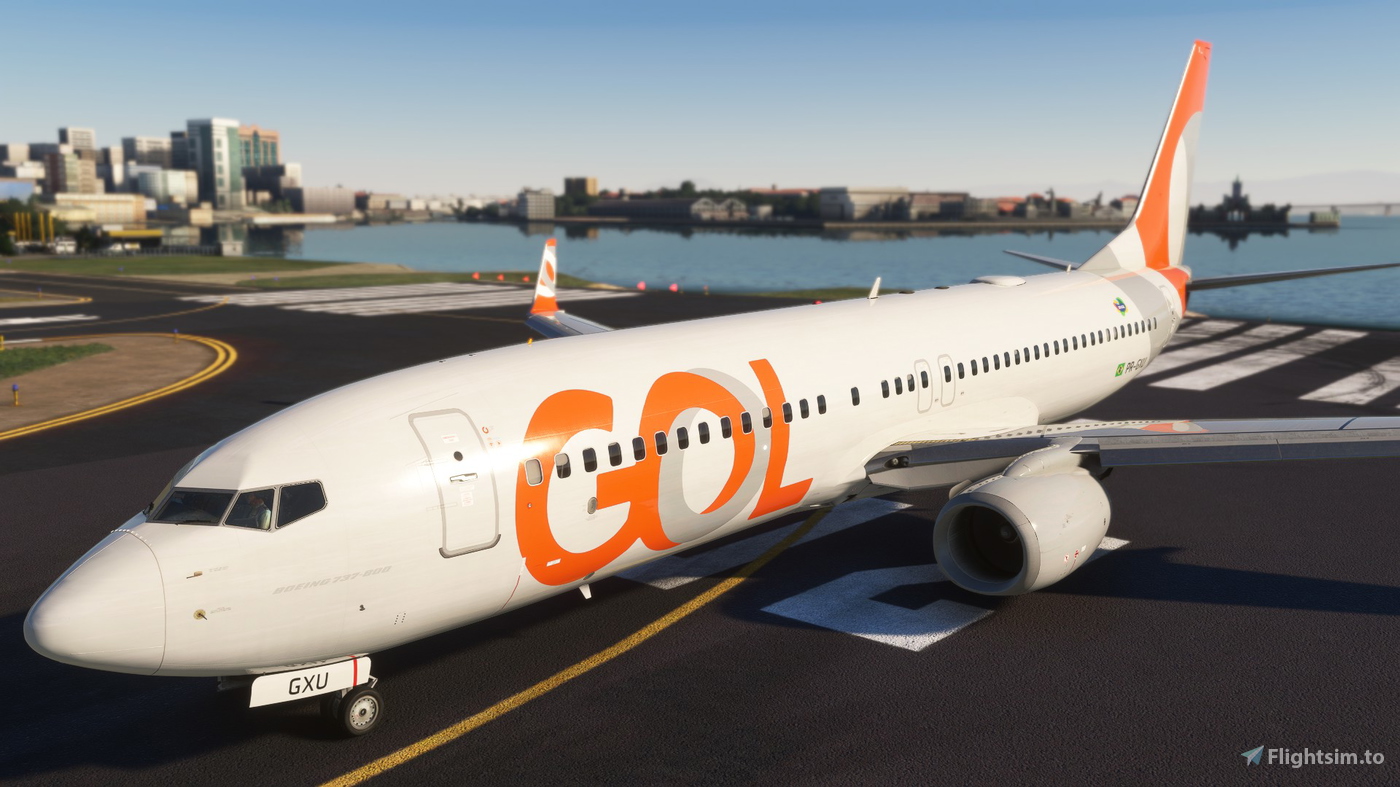 PMDG 737-800 - GOL Linhas Aereas PR-GXU (w/ cabin) for Microsoft Flight Simulator | MSFS