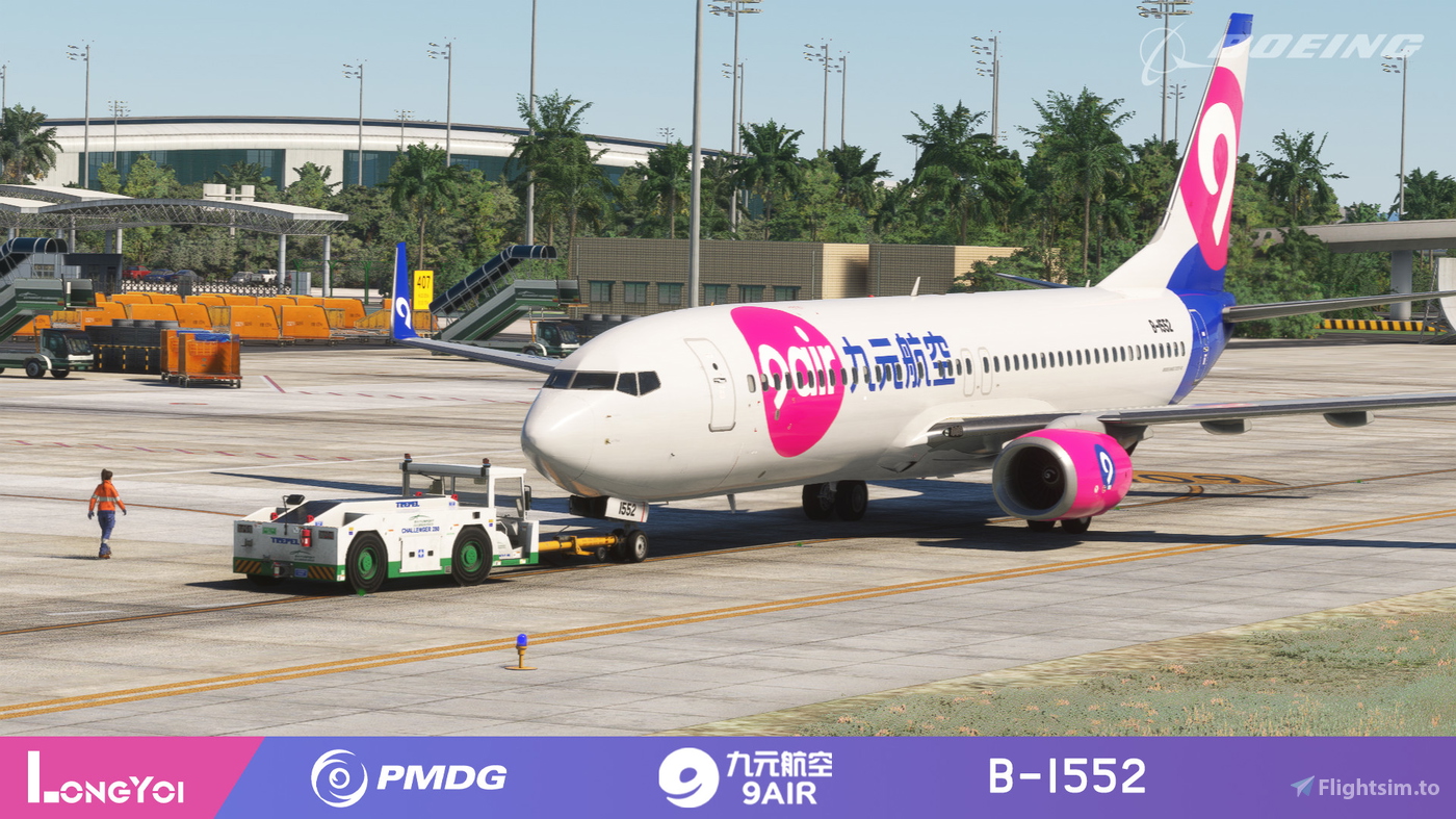 PMDG 737-800 9 Air 九元航空 B-1552 for Microsoft Flight Simulator | MSFS