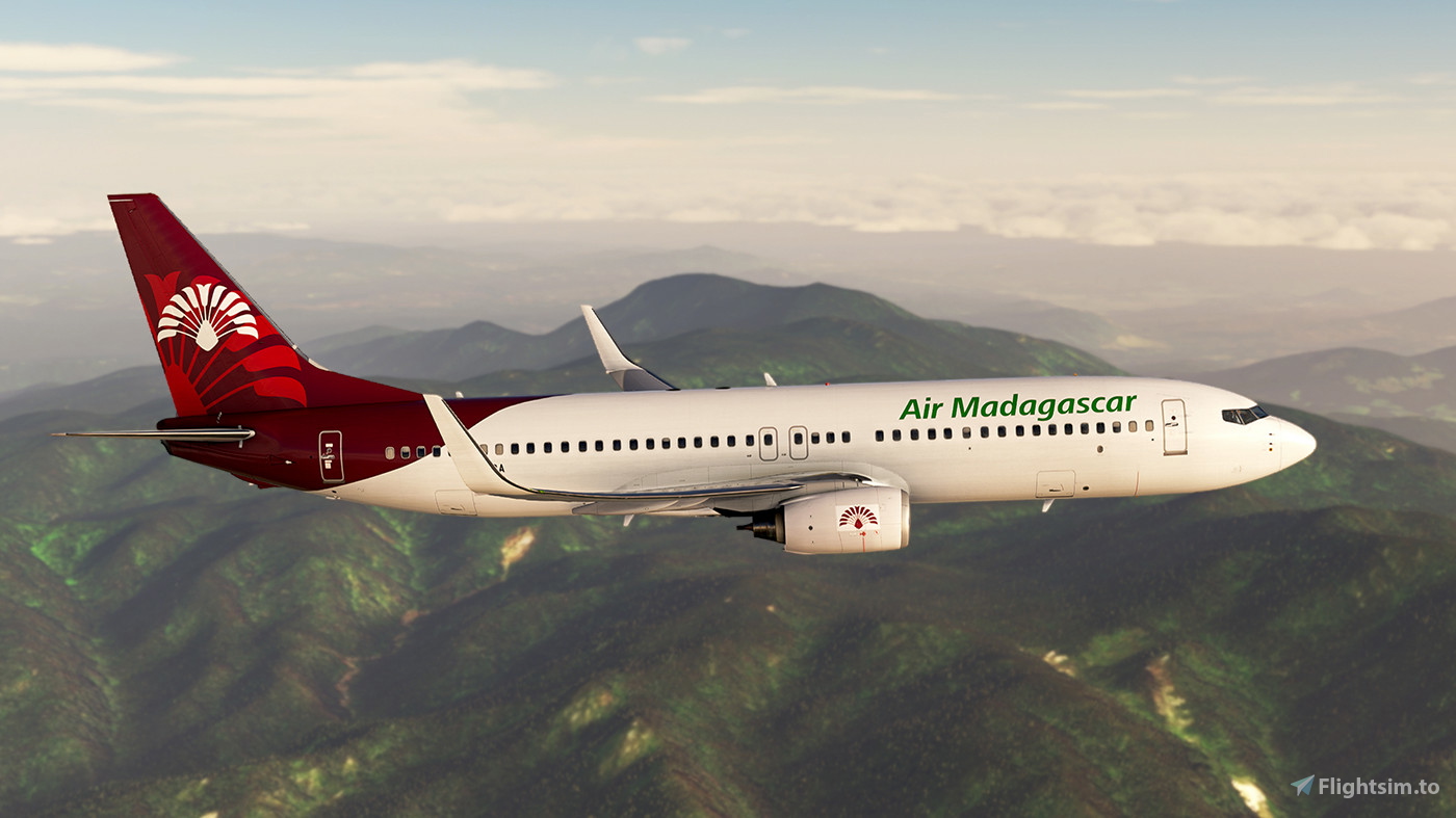 PMDG 737-800 Air Madagascar (5R-EBA) for Microsoft Flight Simulator | MSFS