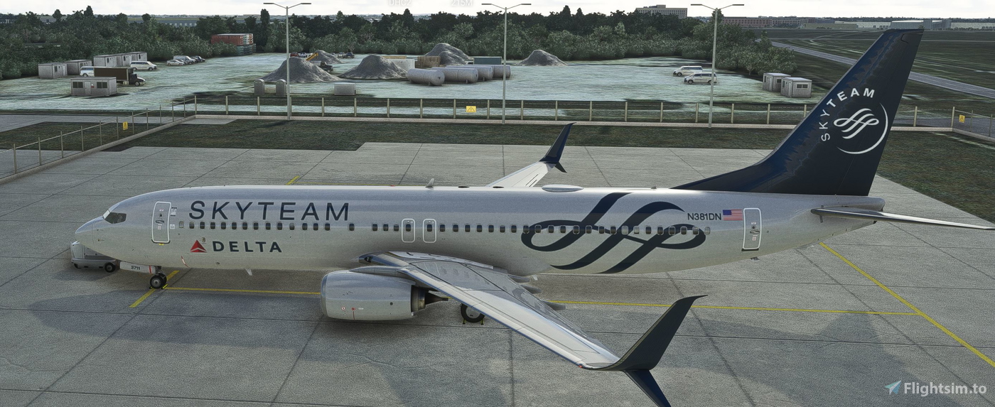 PMDG 737-800 Delta Air Lines (Skyteam Livery) N381DN for Microsoft ...
