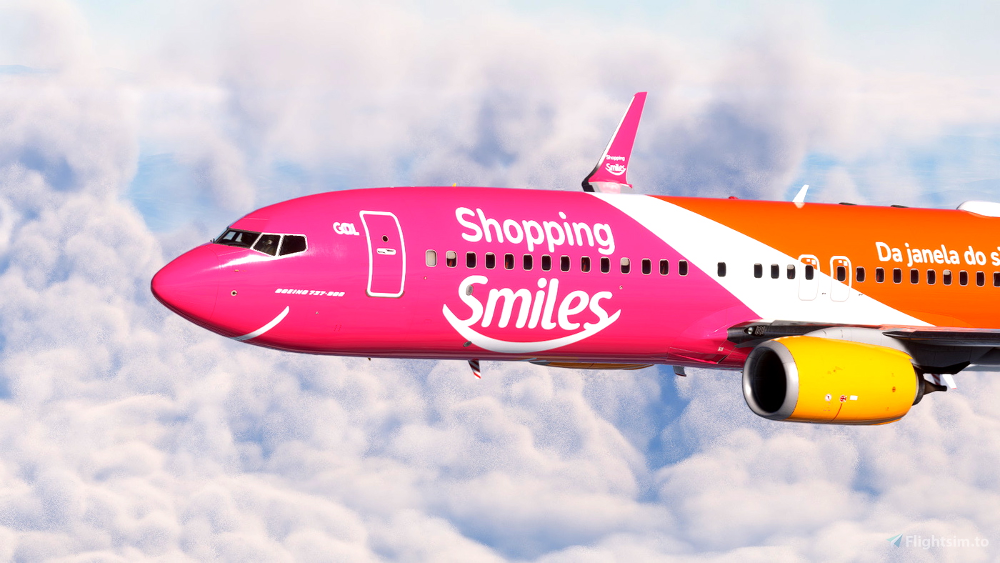 PMDG 737-800 | GOL Smiles Shopping PR-GXP | 8K for Microsoft Flight Simulator | MSFS