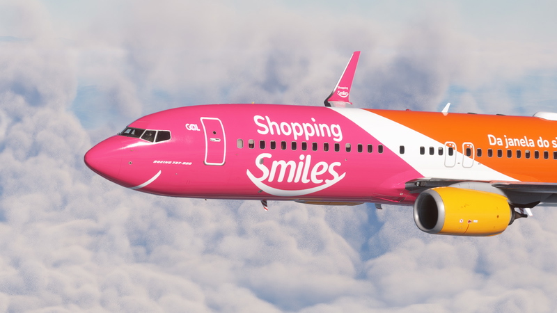 GOL Smiles Shopping PR-GXP w/cabin | PMDG 737-800 for Microsoft Flight Simulator | MSFS