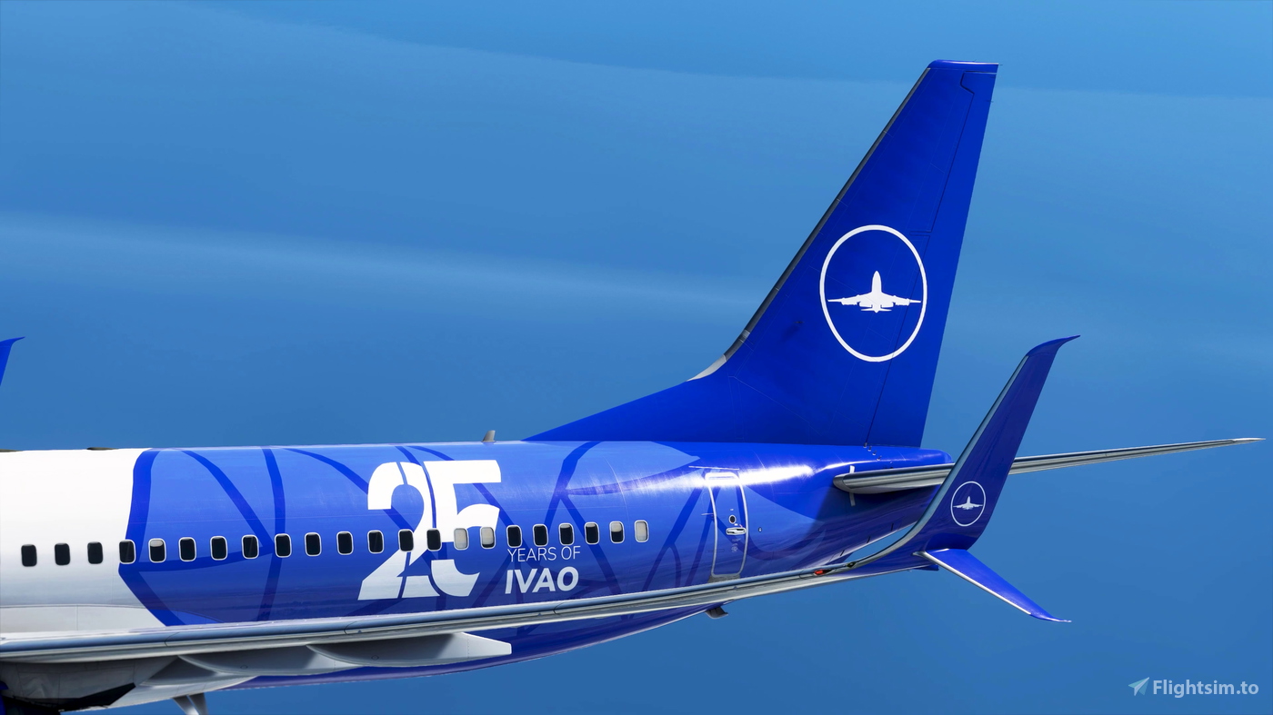 [PMDG 737-800] IVAO 25th Anniversary Special Livery for Microsoft ...