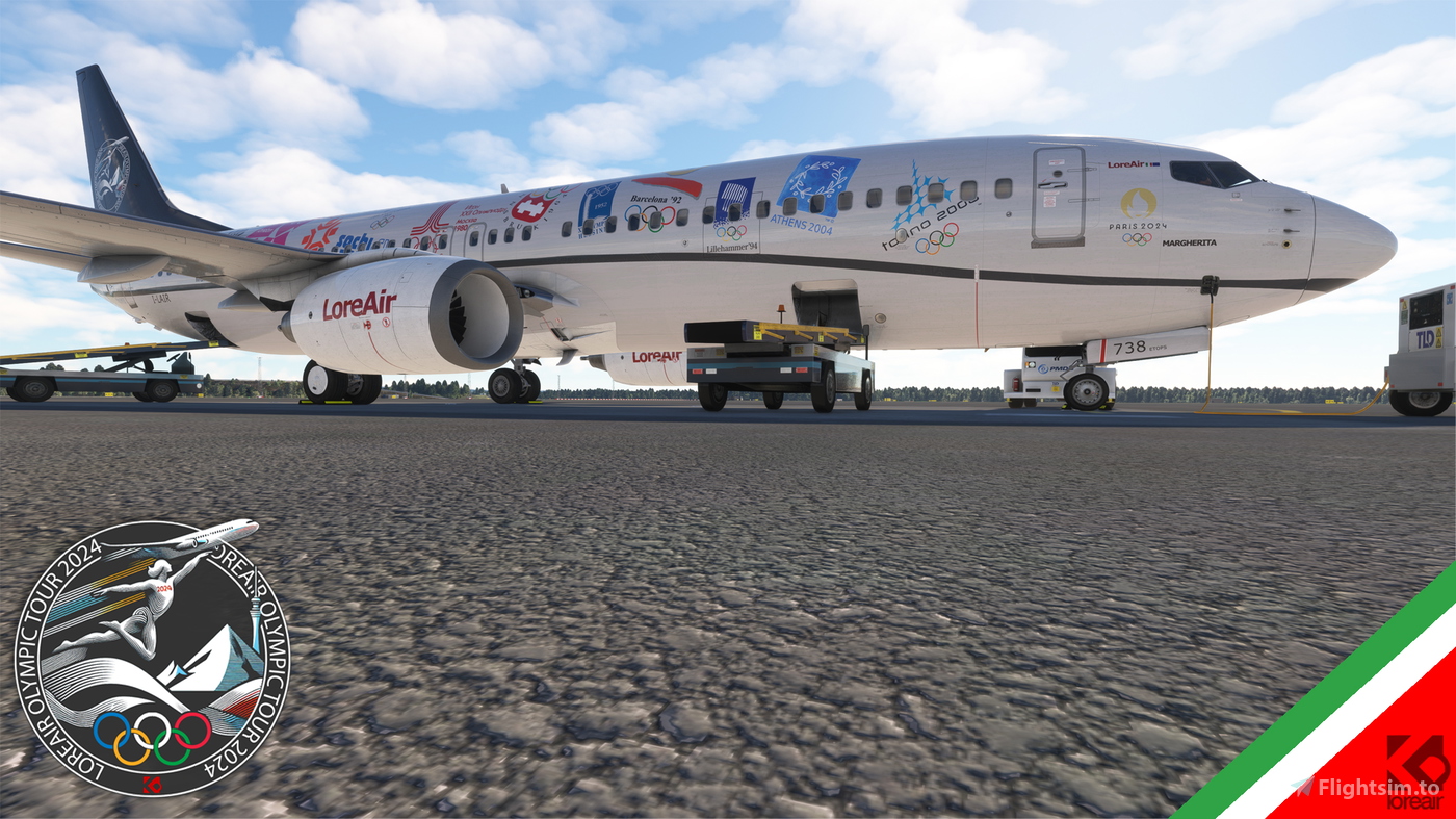 PMDG 737-800 LOREAIR Olympic Tour 2024 |FINCTIONAL| for Microsoft Flight Simulator | MSFS