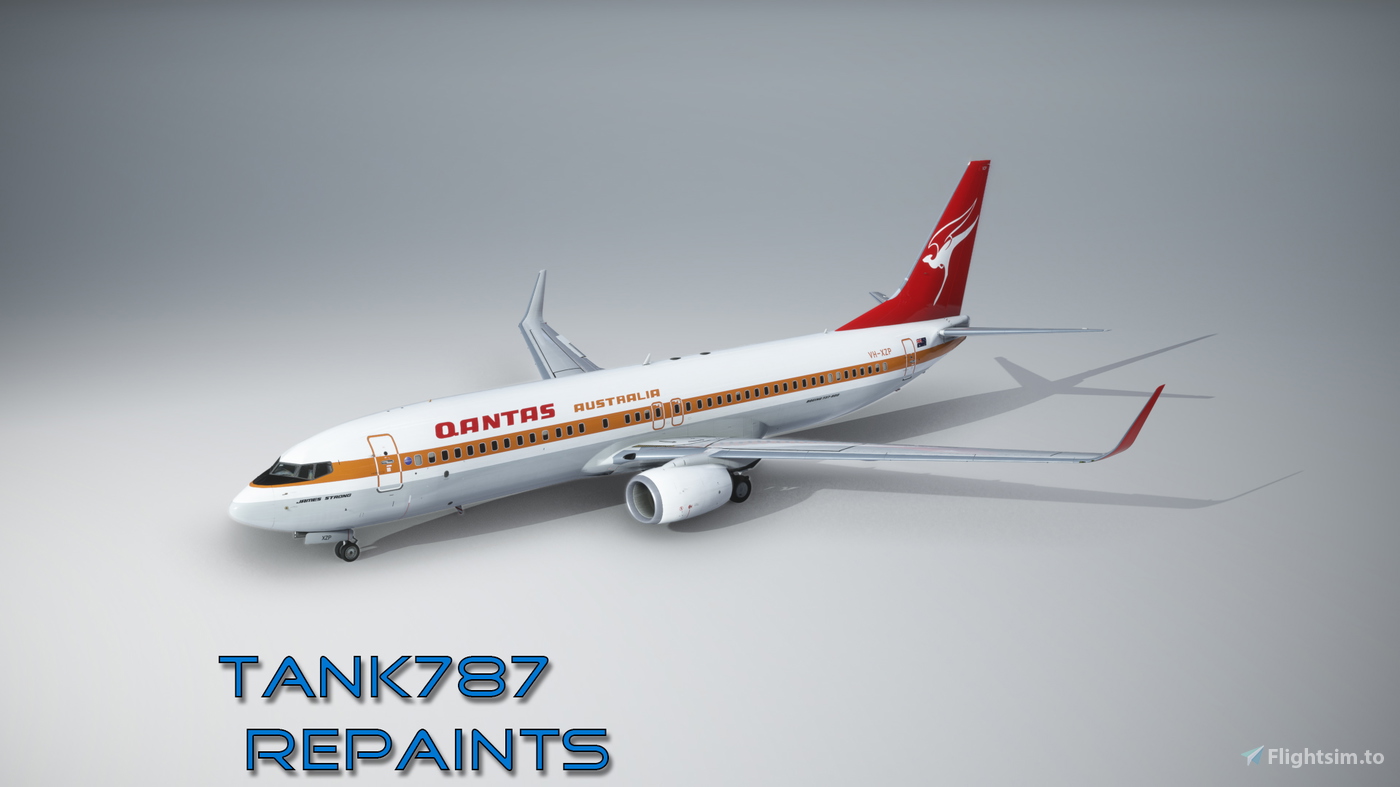 PMDG 737-800 Qantas - VH-XZP Retro Roo for Microsoft Flight Simulator ...