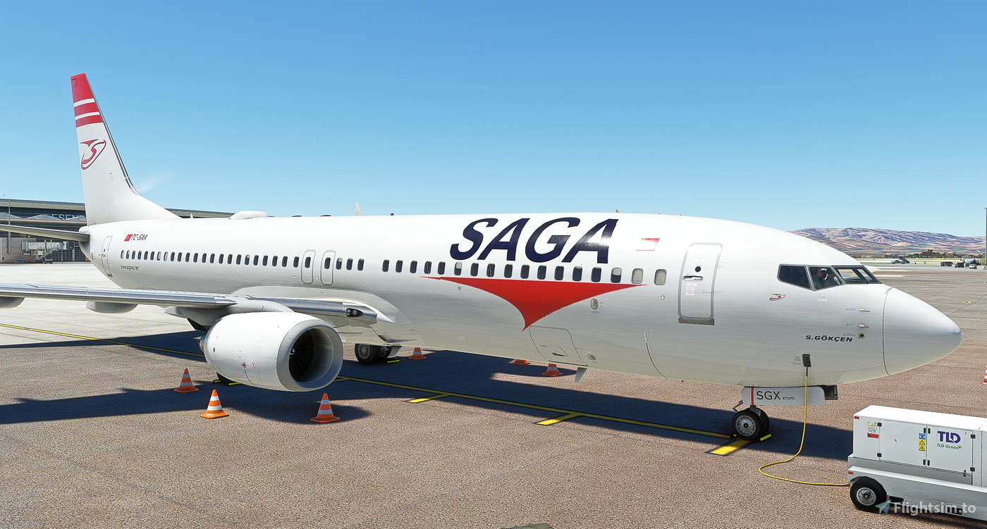 PMDG 737-800 Saga (TC-SAA - 2023 - Bulent Aydemir) for Microsoft Flight ...