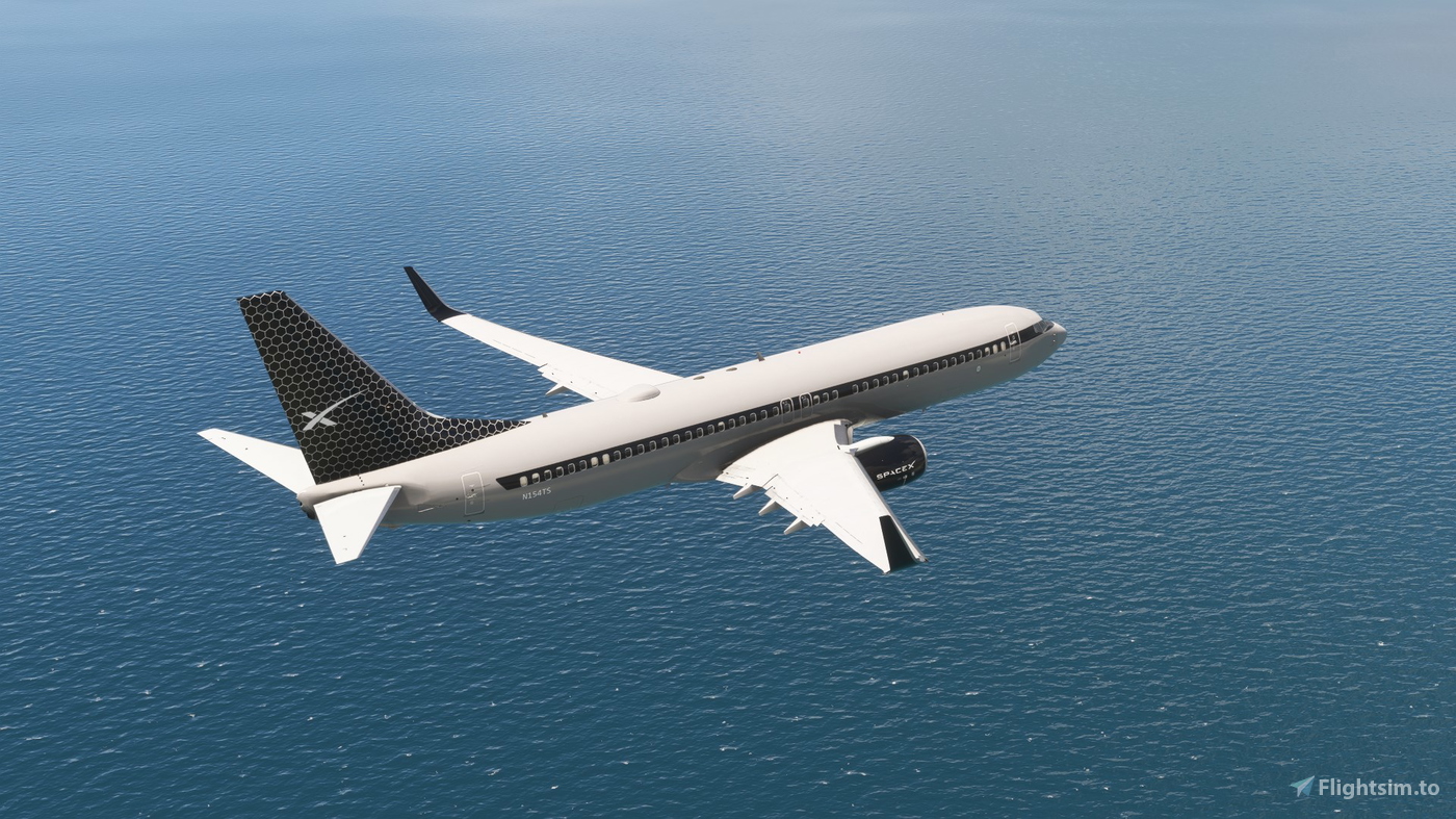 PMDG 737-800 SpaceX N154TS for Microsoft Flight Simulator | MSFS