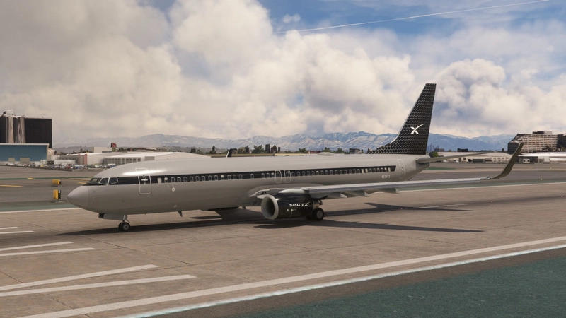 PMDG 737-800 SpaceX N154TS for Microsoft Flight Simulator | MSFS