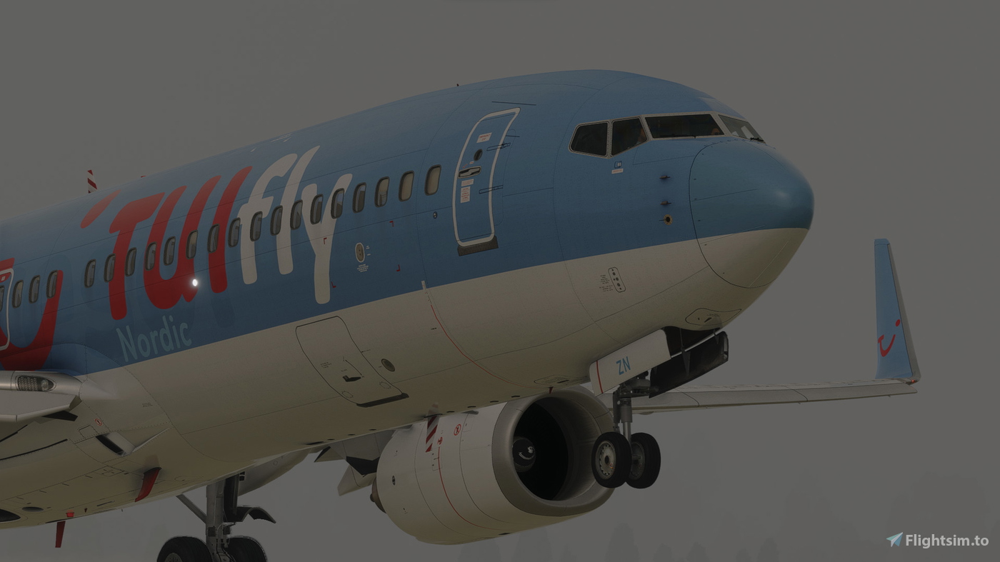 PMDG 737-800 BW TUIfly Nordic SE-DZN 14001 decal for Microsoft Flight ...