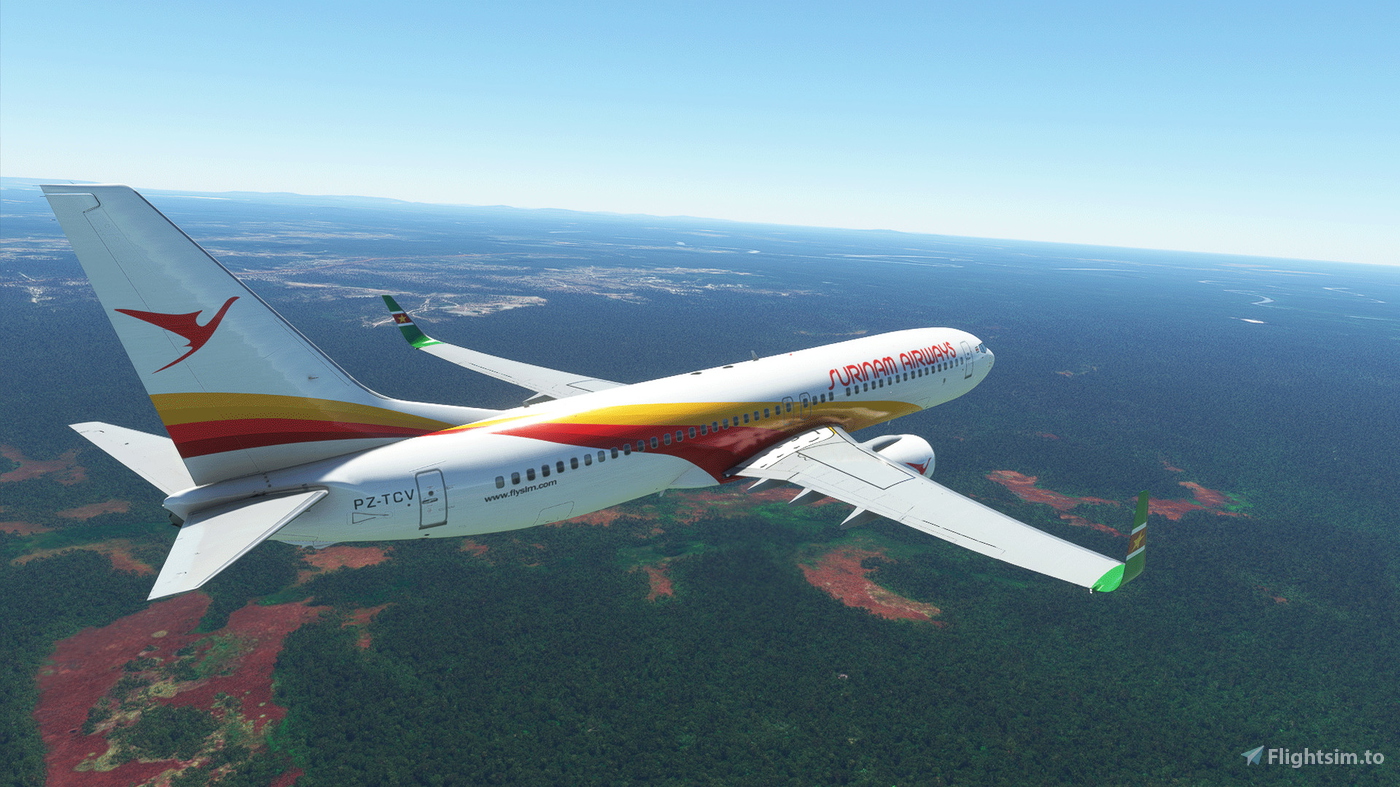 PMDG 737-800 Surinam Airways (PZ-TCV) for Microsoft Flight Simulator | MSFS